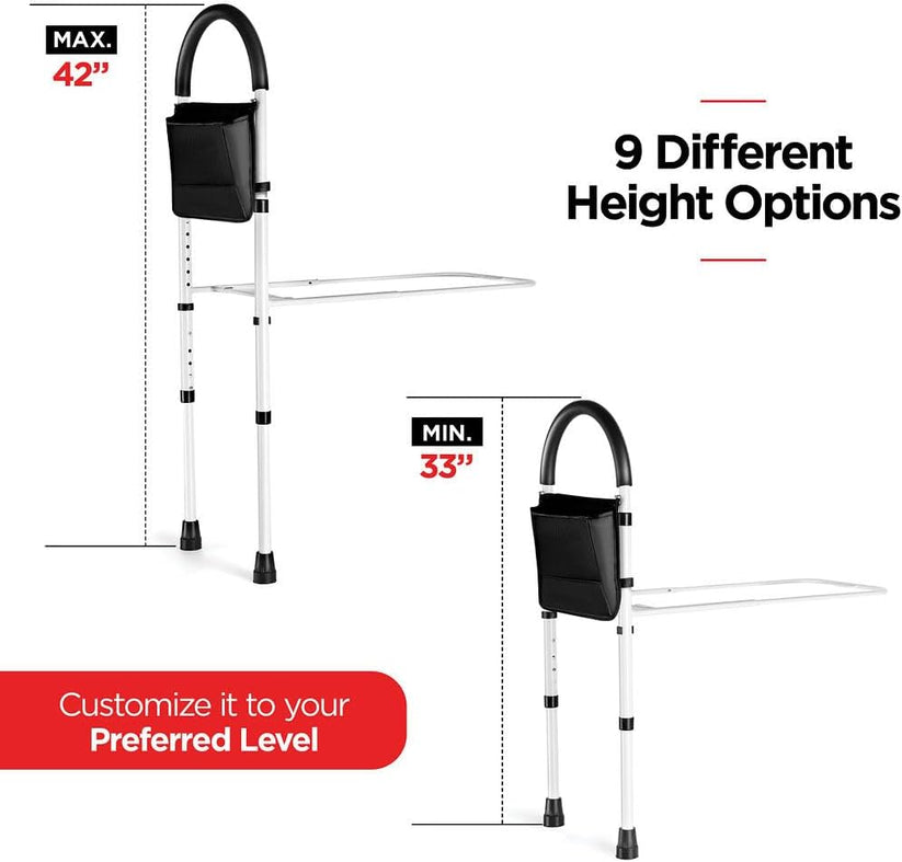 Medical king Bed Assist Rail Bed Rails Ror Seniors with Adjustable Hei ...